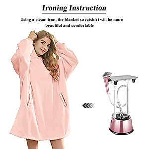 Felicigeely Blanket Sweatshirt,Oversized Fleecehug Hoodie Wearable Blanket,Soft Warm Comfortable Giant Front Pocket for Adults Men Women Teens Friends(2 PCS)