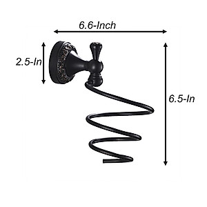 Oil Rubbed Bronze Hair Dryer Holder Wall Mount Hair Blower Bracket
