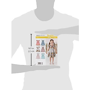 Simplicity Learn To Sew Patterned Girl's Dress Sewing Pattern Template, Sizes 3-8