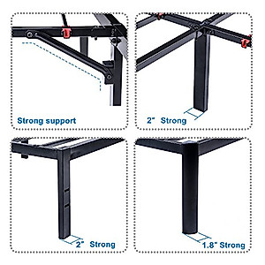 V&LX 14 inch Tall (Queen) Heavy-Duty Steel Slats/1.0T Steel Frame/V1401/Bed Frame (Queen)