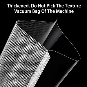 HUISPARK Vacuum Sealer Bags, 6"*8" 200 Pcs Heavy Duty Pre-Cut Design Commercial Grade Food Sealable Bag for Heat Seal Food Storage, Boilsafe to 280°F Freezable, Great for Storage, Meal Prep and Sous Vide…