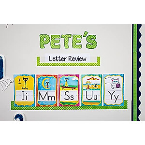 Teacher Created Resources Lime Polka Dots Funtastic Font 4" Letters Combo Pack (TCR5345)