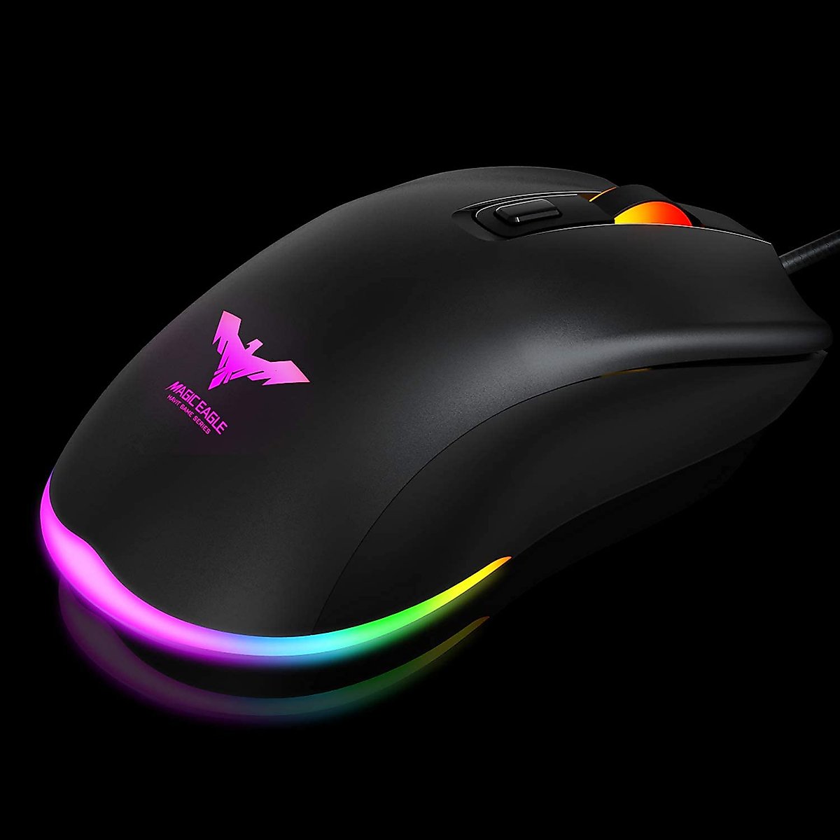 Havit RGB Gaming Mouse Wired PC Gaming Mice with 7 Color Backlight, 6 Buttons, Up to 6400 D P I Computer USB Mouses for Desktop Laptop Gamer & Work (Renewed)