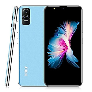 Xgody V40 Unlocked Cell Phones, 6.1 Inch 4G Smartphones, Android 10.0 OS with Free Dual SIM Quad Core, Dual 5MP Camera, 3000 mAh Battery, Face Unlocking (Blue)