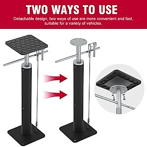 2pcs Heavy Duty RV Slide Out Support Jacks Adjusts from 20" to 42", 5000lb Capacity with Flat Bottom Slide-Outs for RV, Camper and Travel Trailer. (20" to 42")