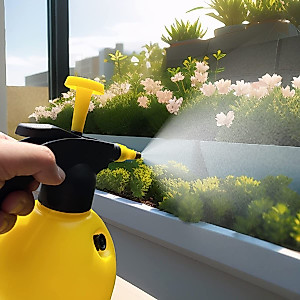 CLICIC Garden Pump Sprayer Portable,Hand-held Lawn Pressure Pump Sprayer Bottle with Adjustable Nozzle for Spraying Weeds/Watering/Home Cleaning/Car Washing 1 Gallon