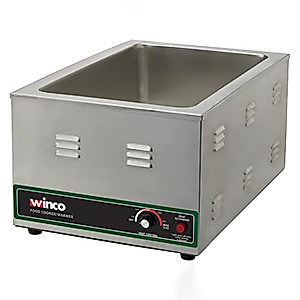 Winco FW-S600 Electric Food Cooker/Warmer, 1500-watt,Stainless Steel,Medium
