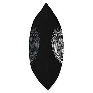 Lion Heart Ying-Yang gift inspiration store motif Lion Heart Ying-Yang Throw Pillow, 16x16, Multicolor