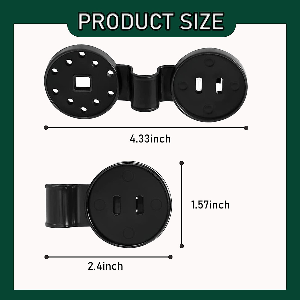 XSHANG 50Pcs Mesh Shade Cloth Clips, 2024 New Shade Cloth Lock Grip, Round Shade Plastic Black Clips for Outdoor Garden Netting, Anti Bird Net, Sun Shade Net, Patio Accessories (Black 50pcs)