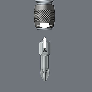 Wera Female Square 784 B/1 Quick-Release Chuck, Adaptor 1/4" x 3/8" Drive,5042755001