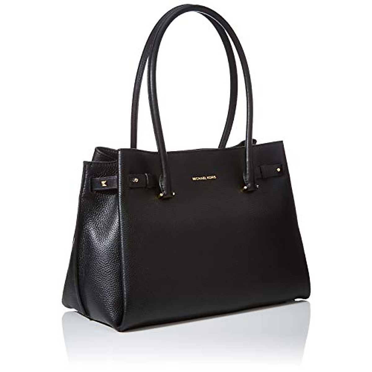 MICHAEL Michael Kors Addison Large Pebbled Leather Tote - Black