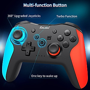 funlarea Wireless Pro Switch Controller for Nintendo Switch, Compatible with Switch Support Amibo, Wakeup, Screenshot and Vibration Functions