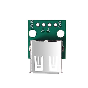 10Pcs USB 2.0 Breakout Board, MELIFE USB to DIP Adapter 2.54mm Breakout Board 4 Pins Pinboard USB Type A Breakout Board