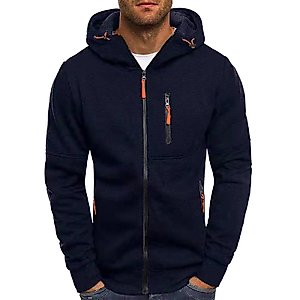 mens graphic hoodies vintage,sweatshirts for men hoodie,Hoodies for Men Zip Up, Mens Zip Up Hoodies Solid Color Hooded Slim Fit Long Sleeve Lightweight Sweatshirt With Kanga Pocket