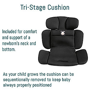 Peg Perego Primo Viaggio Convertible Kinetic - Reversible Car Seat - Rear Facing for Children 5 to 45 lbs and Forward Facing for Children 22 to 65 lbs - Made in Italy - Mon Amour (Beige & Pink)