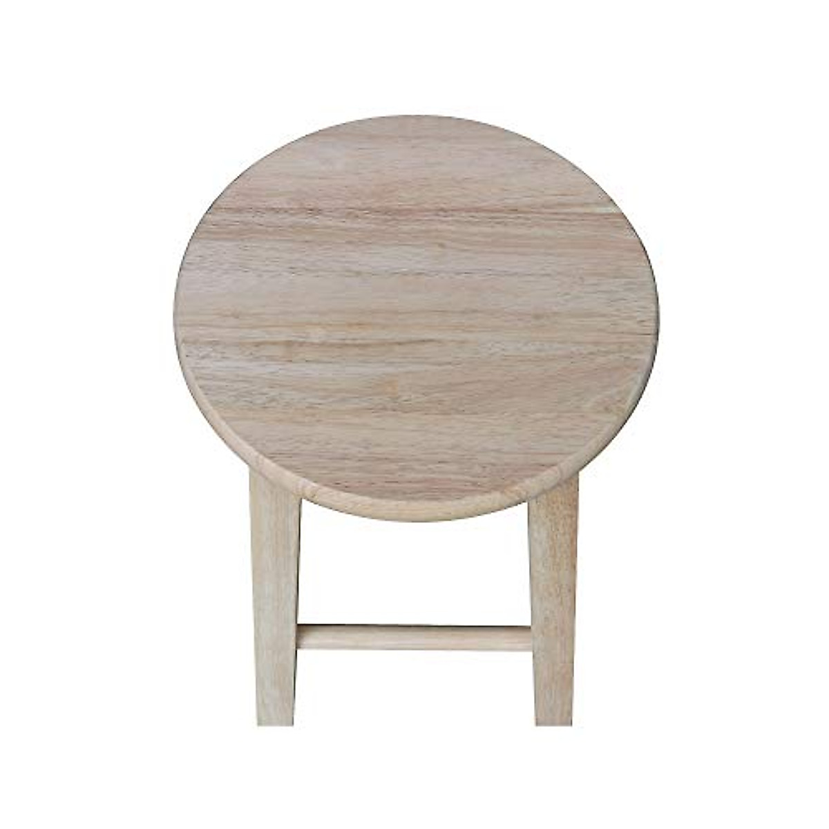 International Concepts 18-Inch Round Top Stool, Unfinished