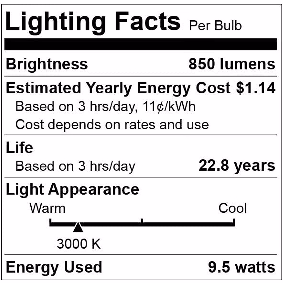 Qualilux Dusk to Dawn Light Bulbs Outdoor 850 Lumen, 60W Equivalent, Warm White 3000K, LED 9.5W, Non-Dimmable, A19, E26 Base, 4-Pack, HQ-H009