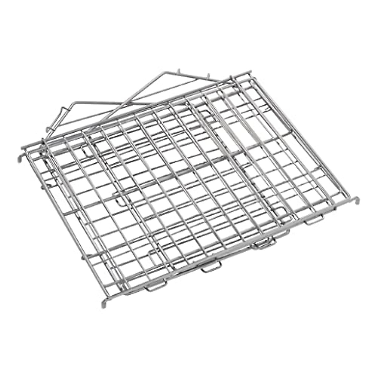 IRIS USA 17" Modular Wire Stacking Storage Basket, Great Storage for Linens, Groceries, Toys, Books, and More, Stackable, Easy Assemble, Multipurpose Home Organizer, Silver