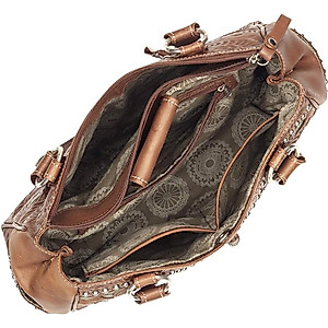 American West Western Handbag Lady Lace Tote Leather LCBT471