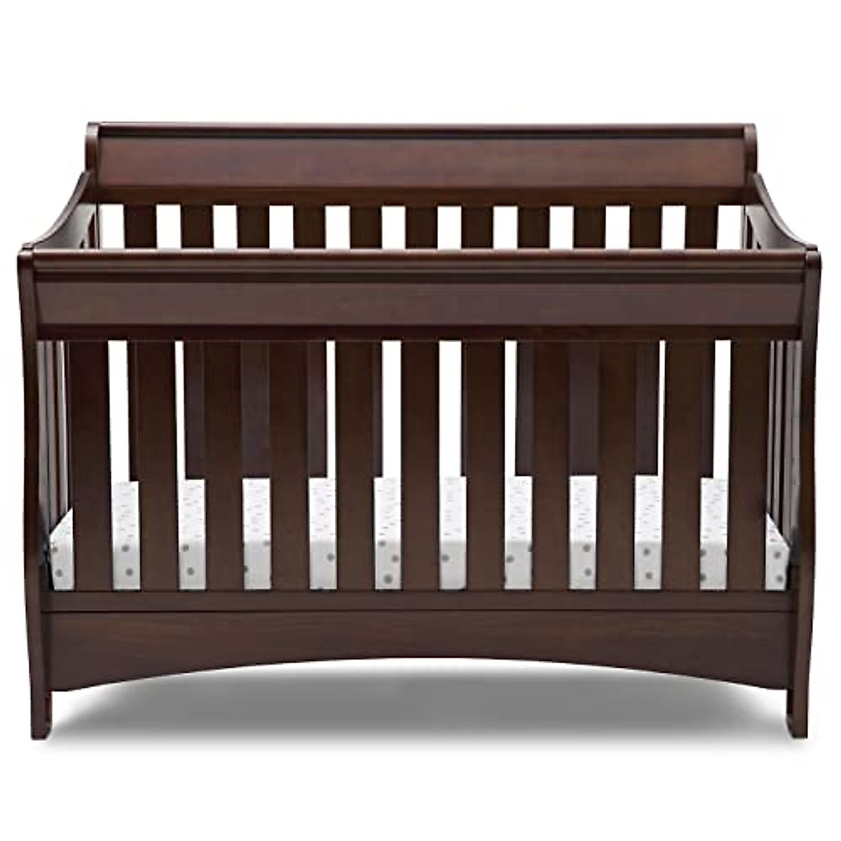 Delta Children Bentley S Series 4-in-1 Convertible Baby Crib, Chocolate