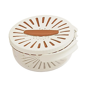 YWJLQH Drain Basket Keeper Container Reusable with Handle Washing Basin Fruits Saver Fruit Drainer Bowl for Strawberry Fruits Grapes, Brown