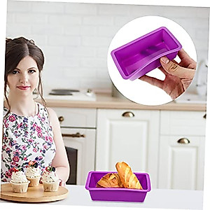 Cabilock Egg Cake Mold Mini Chocolates Mini Cake Molds Loaf Pans for Baking Bread Silicone Cake Mould Bread Pan Silicone Baking Mold Nonstick Toast Mold Toast Box Baking Cup Bakeware Oven