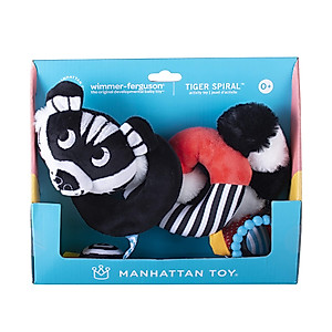 Manhattan Toy Wimmer Ferguson Tiger Spiral Crib and Travel Toy for Baby with Rattle, Discovery Mirror and Teethers