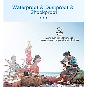 LEZII Shower Bluetooth Speaker, IPX7 Waterproof Portable Speakers with Loud HD Sound, Mini Wireless Speaker with TWS Stereo, Shower Radio for Bathroom, Kayak, Pool, Beach, Bike, Gifts for Men, Women