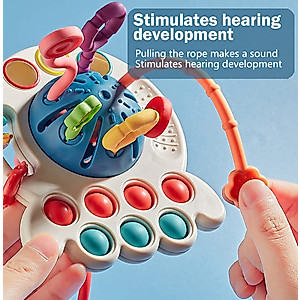 NeslGenc Baby Toys 6 to 12 Months,Montessori Toys for 1 Year Old Boy Girl Baby Sensory Toys for Babies 12-18 Months Pull String Toys for Christmas and Birthday Gifts Infant,Toddlers