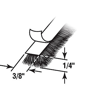 Prime-Line Products T 8752 Self-Adhesive Pile Weatherstrip for Windows & Doors, 18 ft., Grey, Owens Corning