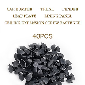 20Pcs Hood Insulation Retainers OEM 4878883AA Replace LH LHS Nylon Clip Plastic Retainers Fasteners Push Type Push Pin Screws Compatible with Chrysler, Jeep, Dodge, Ram