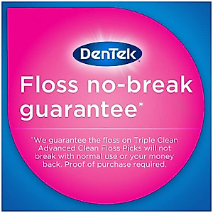 DenTek Triple Clean Floss Picks, Mouthwash Blast 150 ea (Pack of 2)