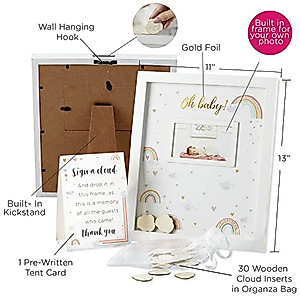 Kate Aspen Boho Rainbow Baby Shower Decorations, One Size, Alternative Guestbook