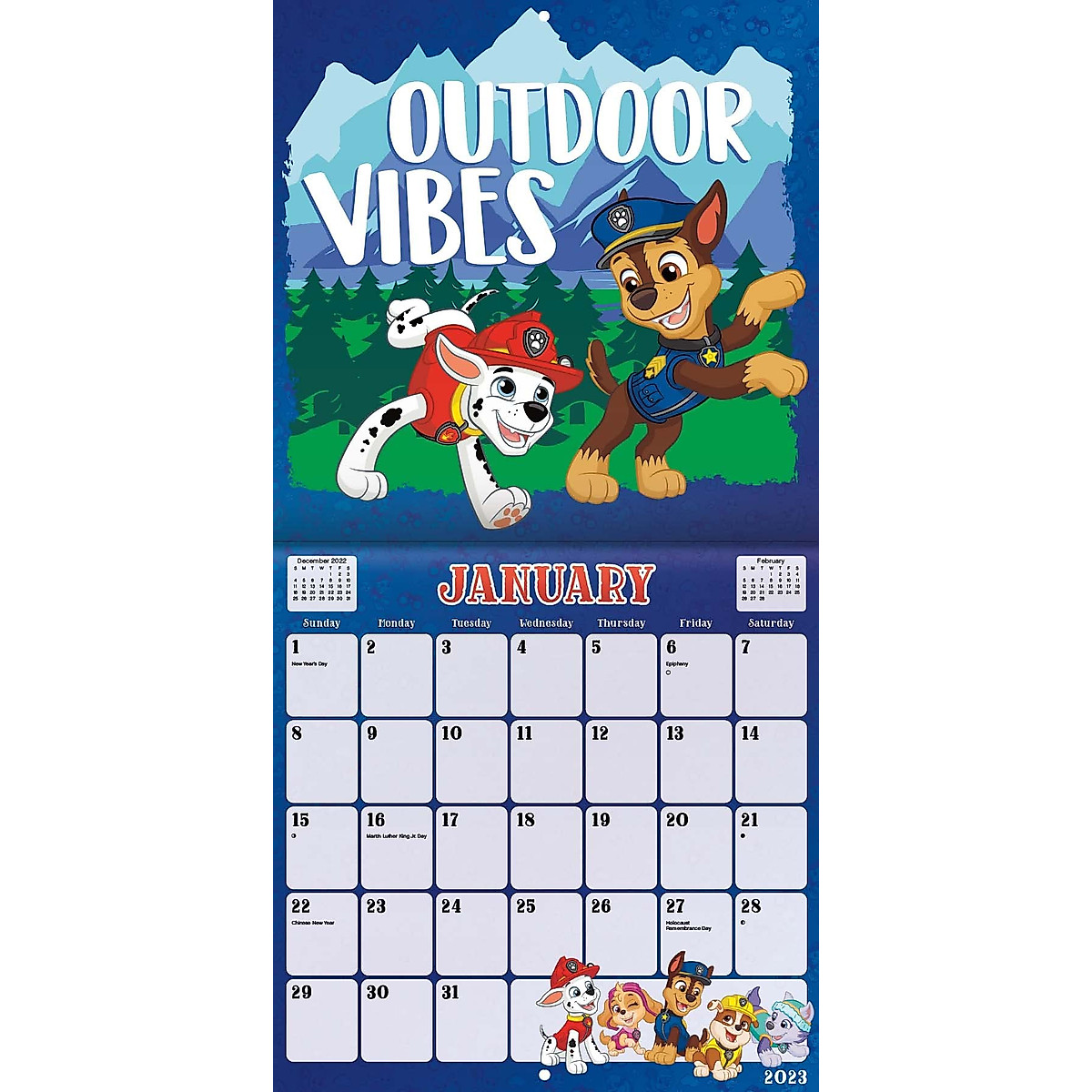 2023 Nickelodeon PAW Patrol Wall Calendar