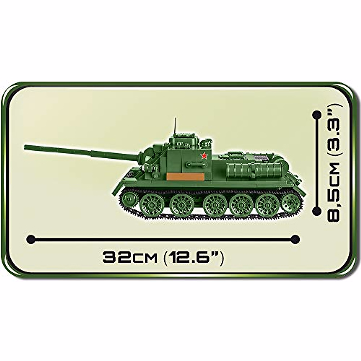 COBI Historical Collection SU-100 SPG Vehicle , Green