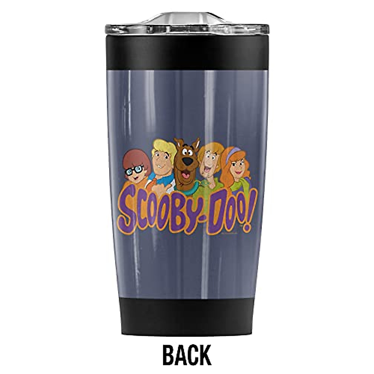 Logovision Scooby Doo Scooby Gang Stainless Steel Tumbler 20 oz Coffee Travel Mug/Cup, Vacuum Insulated & Double Wall with Leakproof Sliding Lid | Great for Hot Drinks and Cold Beverages