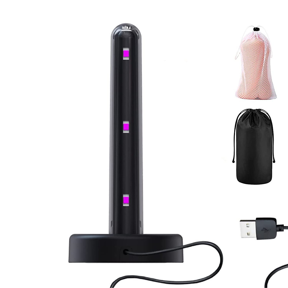 USB Stand-Type Mini Heater Heating Rod Toys Heater Heating Stick Warmer Rod with UV LED,Automatic Temperature Control to 42-46℃,Not for Room/Office Heating