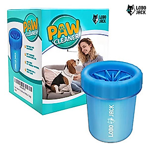 Dog Paw Cleaner, Portable Pet Cleaning 360º Silicone Washer Cup, for Small and Medium Breed Cats and Dogs (Blue)