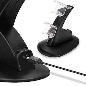 Kailisen Dual USB Charging Charger Docking Station Dock Stand for Playstation 4 PS4 / PS4 Pro / PS4 Slim Controller