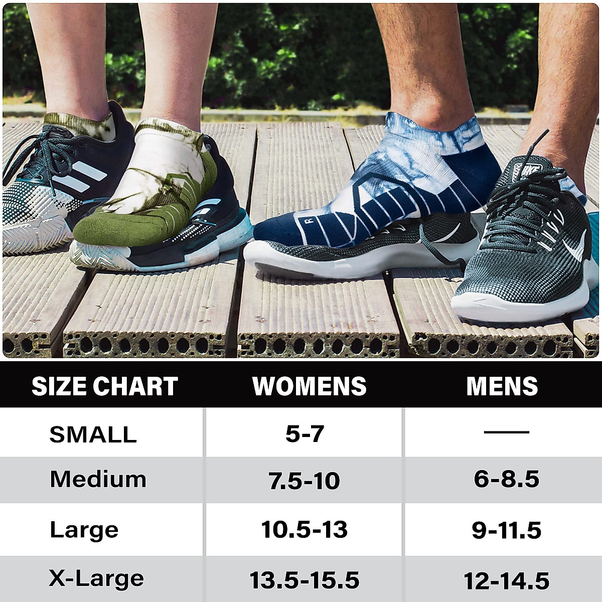 Hylaea Low Cut Socks for Running Sports Athletic Walking Golf Tie-dyed Pattern No Show Compression Blue Green Large