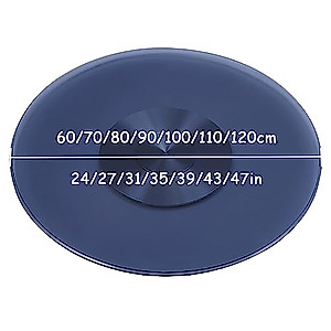 24in - 47in Rotating Tray Easy to Clean, Explosion-Proof Tempered Glass Lazy Susan Turntable for Dining Table, 360° Rotating Round Turntable, Anti-Side Deflection, Perfect for Homes & Restaurants (Si