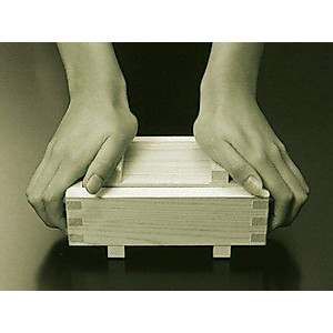 JapanBargain 3131, Wooden Rectangular Oshizushi Sushi Press Mold Maker Rice Mold, 7x4 inch, 1 Pack