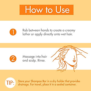 Klorane Nourishing Shampoo Bar with Mango , 2.8 Oz (Pack of 1)