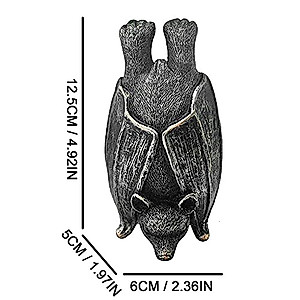 Helloween Bat Statue Garden Decor Plant Pot Hugger Resin Flower Pot and Vase Hugger Planter Pot Hanger Hanging Bat Figurines Lawn Sculptures Outdoor Ornaments Home Office Decoration