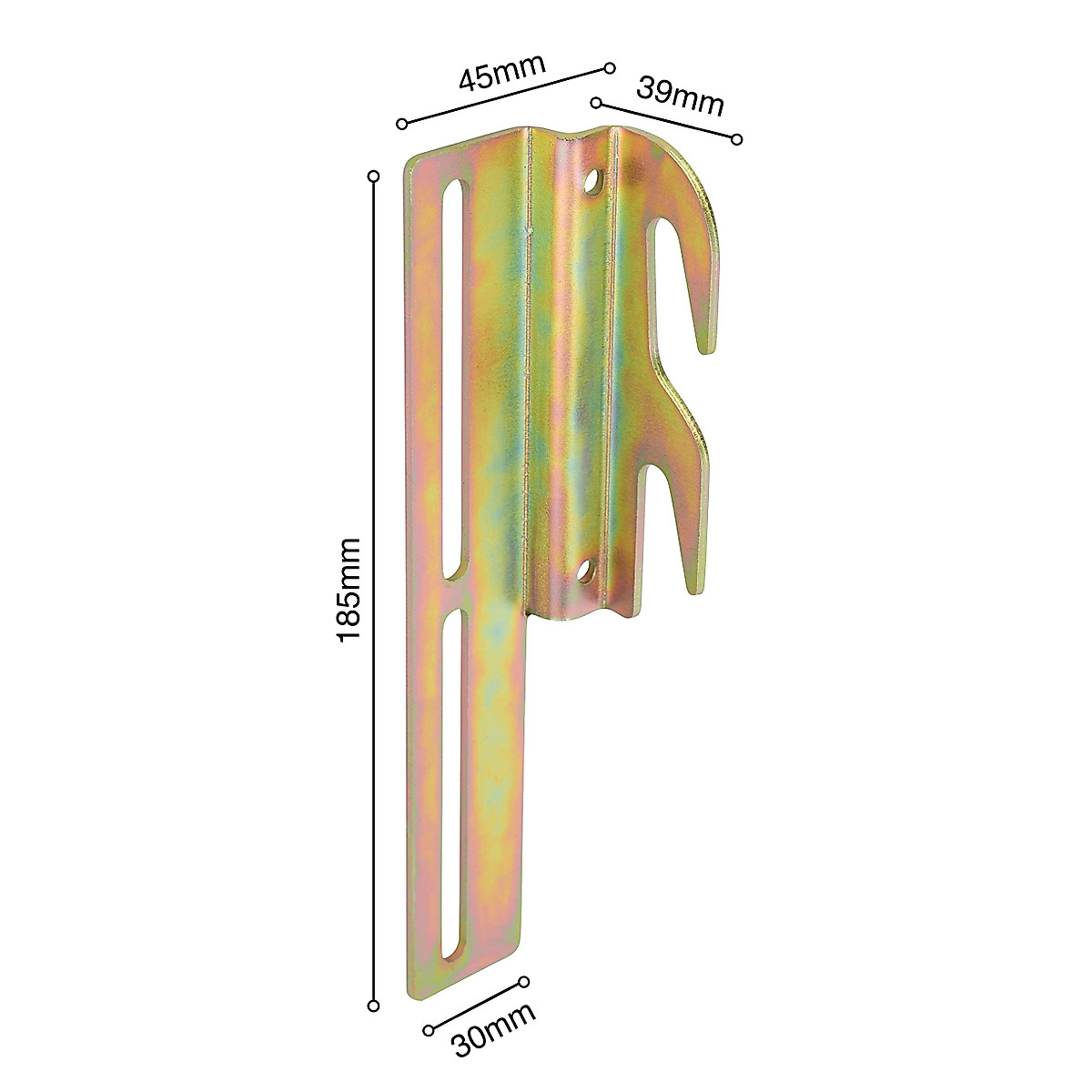 Katai - Hook On Bed Frame Brackets - Set of 2 Headboard Adapter Brackets - Heavy Duty 711 Bolt On Conversion Kit - Complete with Installation Hardware and Adhesive Furniture Pads