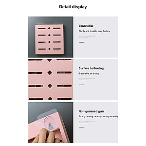 GHTYU Knife Blocks,Fruit Knife Storage Wall Mounted Knife Block, Drainage Design,Knife Rack for Organizing and Storaging Kitchen Knives, Scissors, Metal Utensils (White)