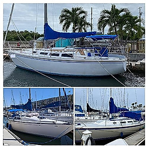 Boom Mainsail Cover Waterproof Thicken 420D Oxford Fabric Boat Sail Cover for 9-10Ft 12-13Ft Windproof Cover Mainsail Boom Cover Sailboat Cover Outdoor Booms Boat Cover Sunshade Cover (9-10Ft)