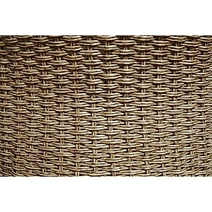 Signature Design by Ashley Outdoor Amaris Resin Wicker Patio Chair, 2 Count, Brown