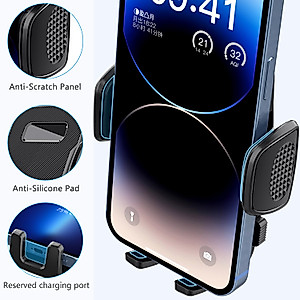 Phone Dash Mount for Car, Phone Holder for Car Windshield Dashboard Window, Gun Mount Hands Free Universal Automobile Cell Phone Holder Fit for iPhone Smartphones