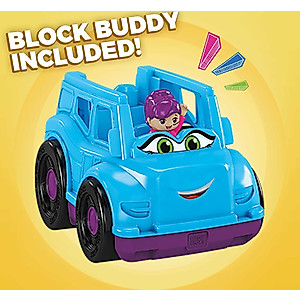 Mega Bloks First Builders Tina Tour Bus with Big Building Blocks, Building Toys for Toddlers (6 Pieces)